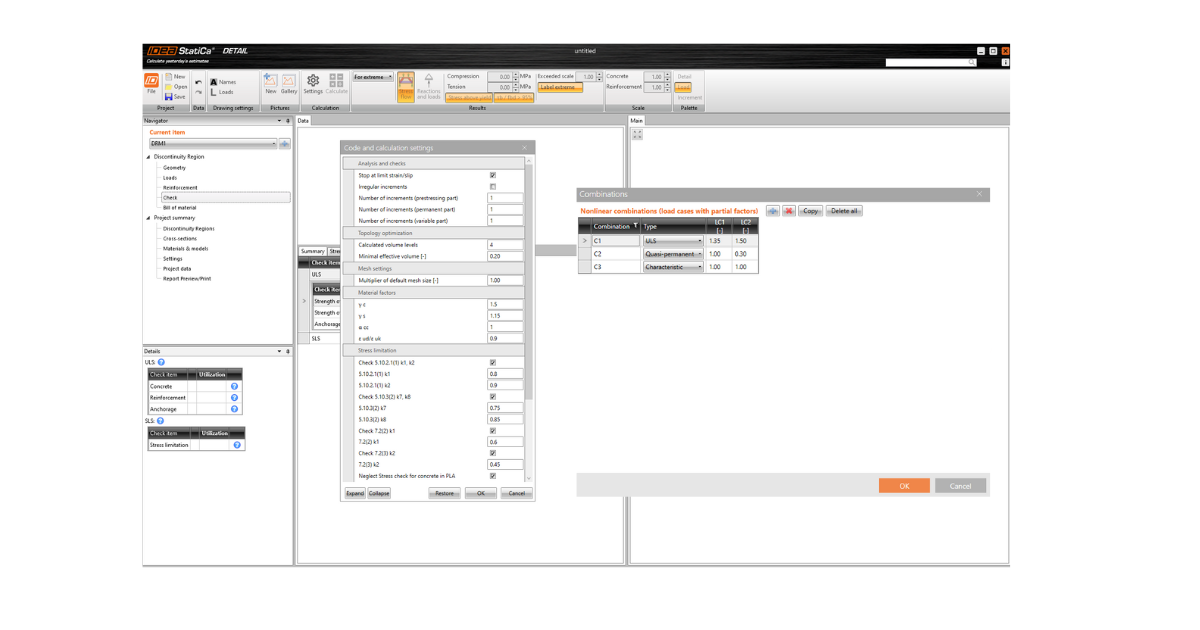 Safety factors | IDEA StatiCa